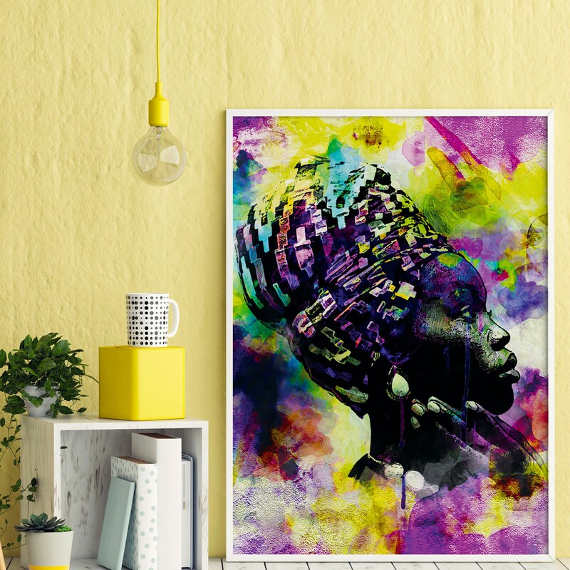 Afro Painting - Etsy
