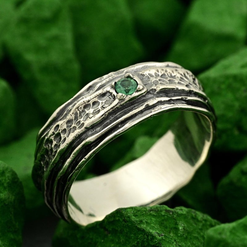 Mens Oxidized Ruby Ring - Etsy UK