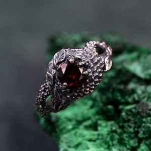 Silver Dragon Scale Ring - Mystical & Handcrafted, Enchanted Fantasy ...