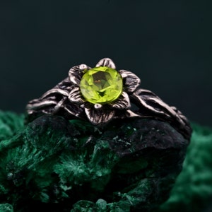 Enchanted Forest Ring, Woodland Whispers Ring, Blossom Twig Ring, Whimsical Vine Ring, Unique ...