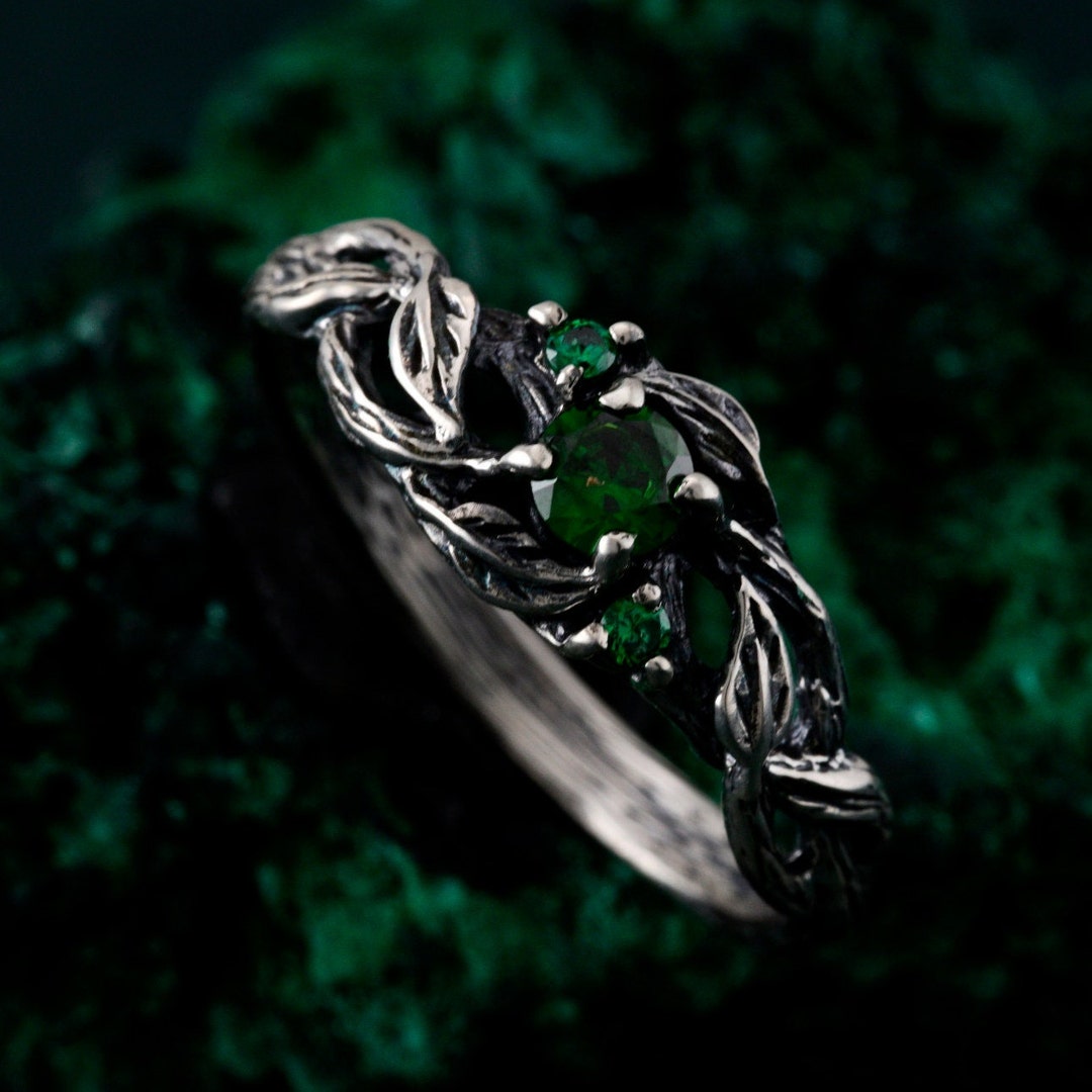 Women Wedding Bands, Nature's Finest Ring, Tree of Life Band, Leafy ...