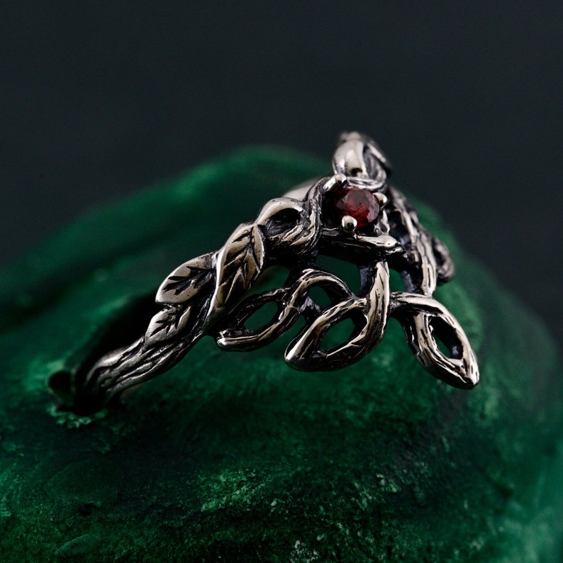 Enchanted Forest Ring, Braided Silver Band, Fantasy Engagement Ring ...