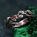 Woodland Fairycore Silver Eternity Ring, Men's Leafy Vine Engagement ...