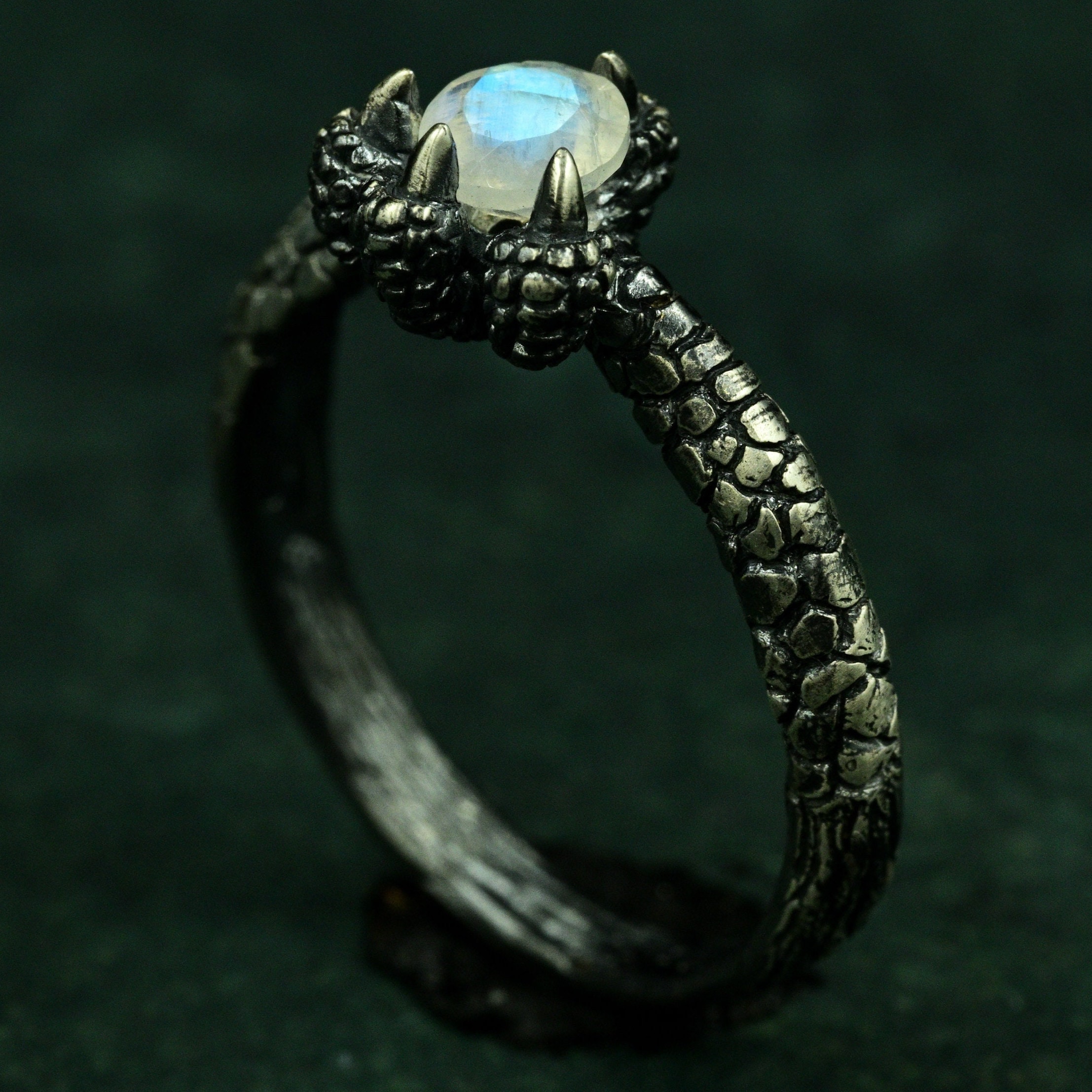 One-of-a-kind Dragon Claw Ring Mystical Dragon Talon Ring - Etsy