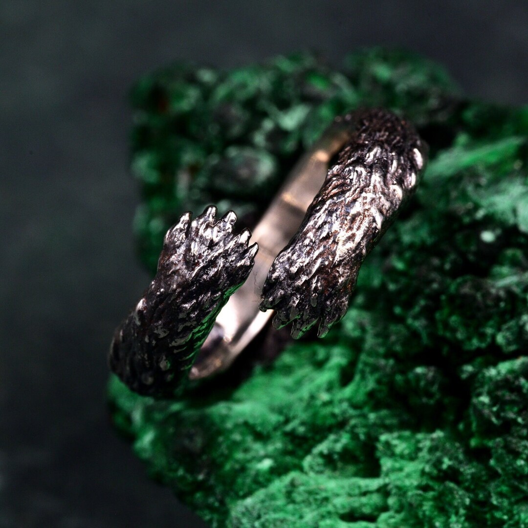 Nature-inspired Ring in Sterling Silver — Personalized Handcrafted Gift ...
