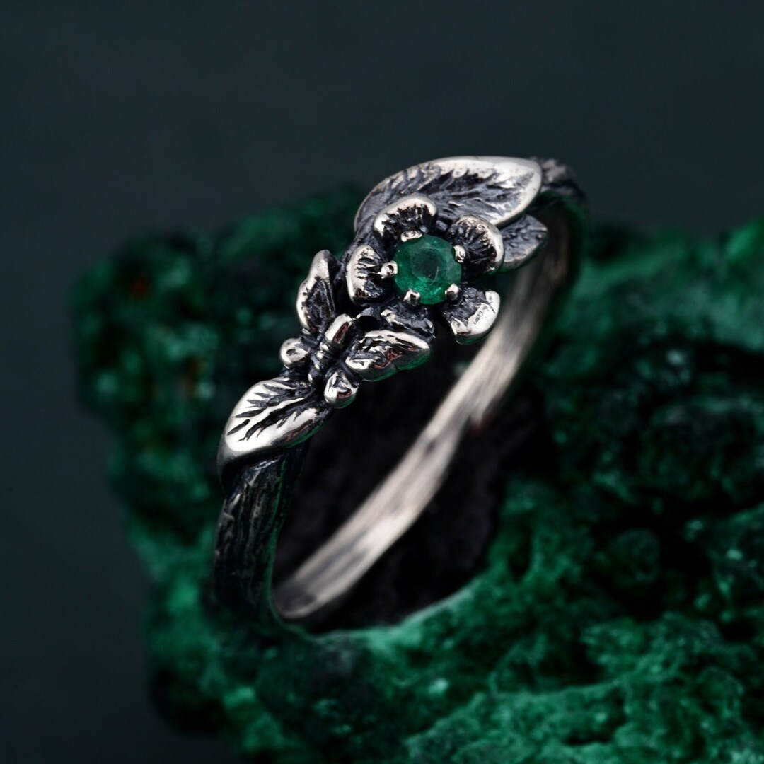 Enchanted Forest Silver Ring, Fairy Tale Leaf Design, Fantasy Forest ...