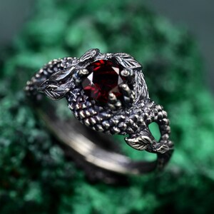 Silver Dragon Scale Ring - Mystical & Handcrafted, Enchanted Fantasy ...