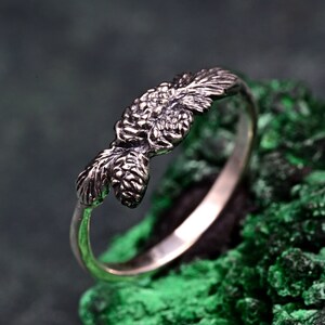 Handcrafted Pine Cone Ring - Elegant Sterling Silver Nature-inspired Jewelry - Etsy