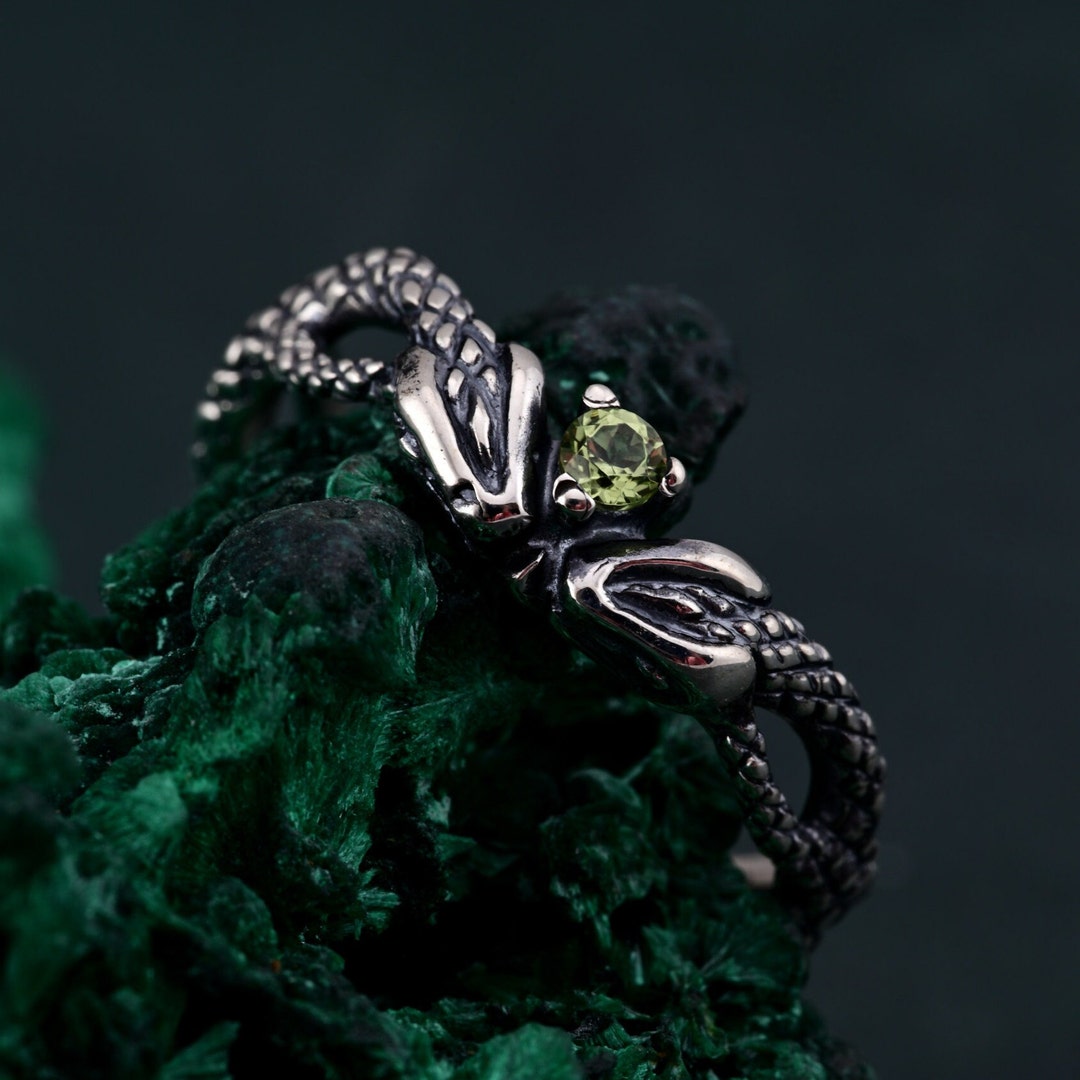 Serpentine Embrace Ring, Twisted Serpent Band, Entwined Snake Ring ...