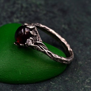 Vintage Fairycore Silver Band - Enchanted Forest Mystical Ring, Unique ...