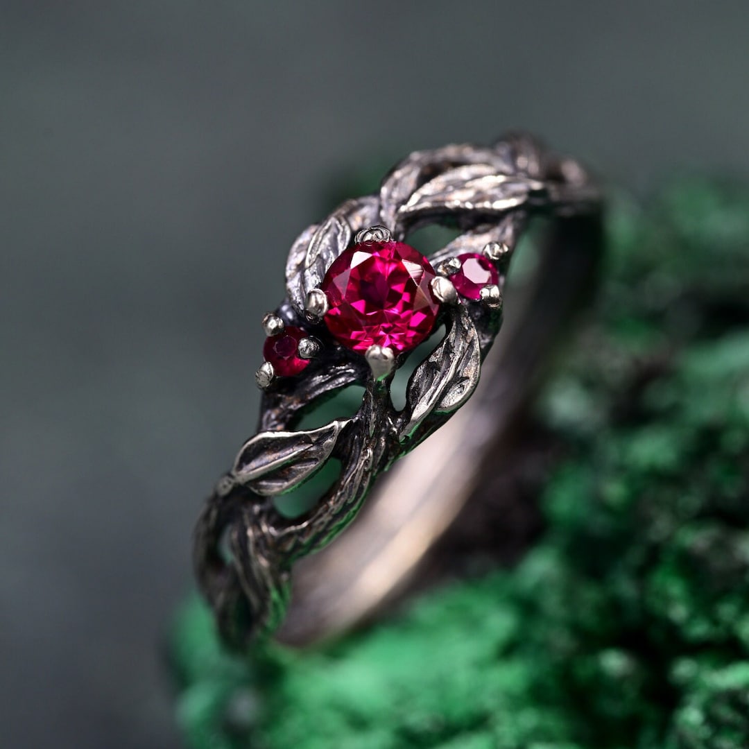 Nature's Finest Ring, Silver Leaf Elegance, Tree of Life Band, Leafy ...