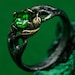 Forest Ring With Emerald, Ring of Natural Beauty, Ring With Branch and ...