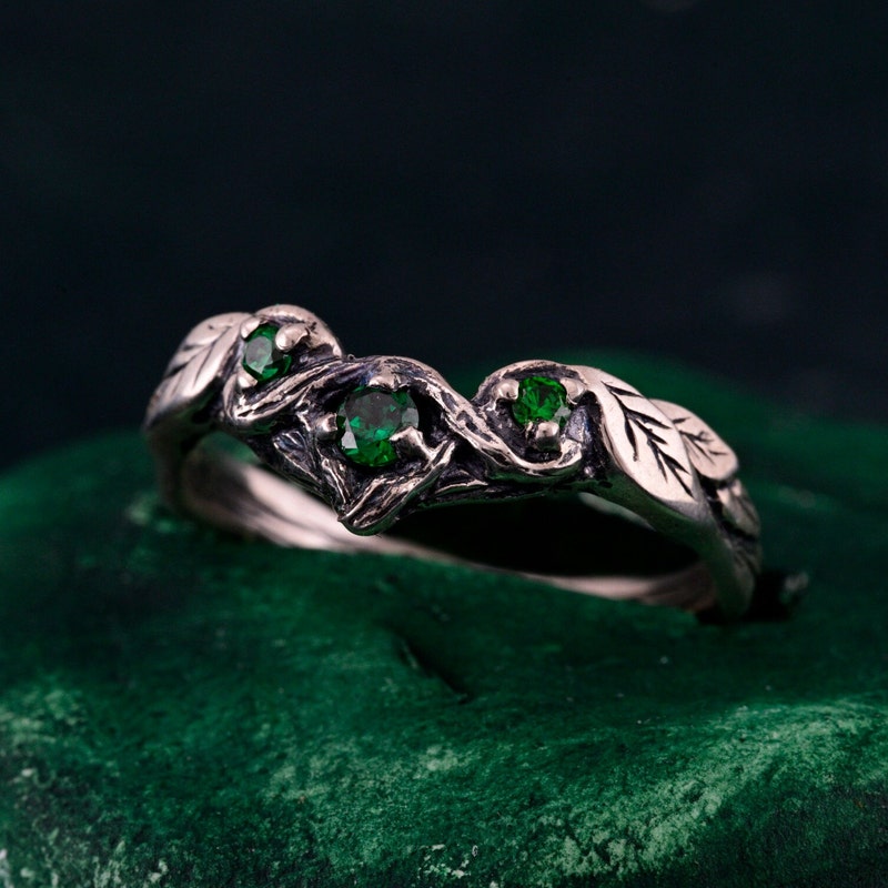 Fantasy Engagement Ring Floral Blue - Etsy