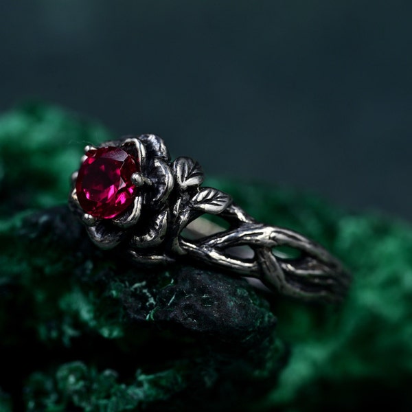 Silver Lotus Ring - Etsy