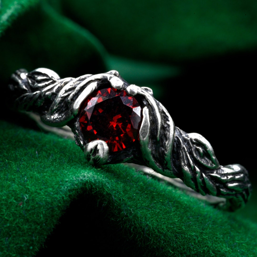 Enchanted Forest Engagement Ring Woodland Promise Ring - Etsy