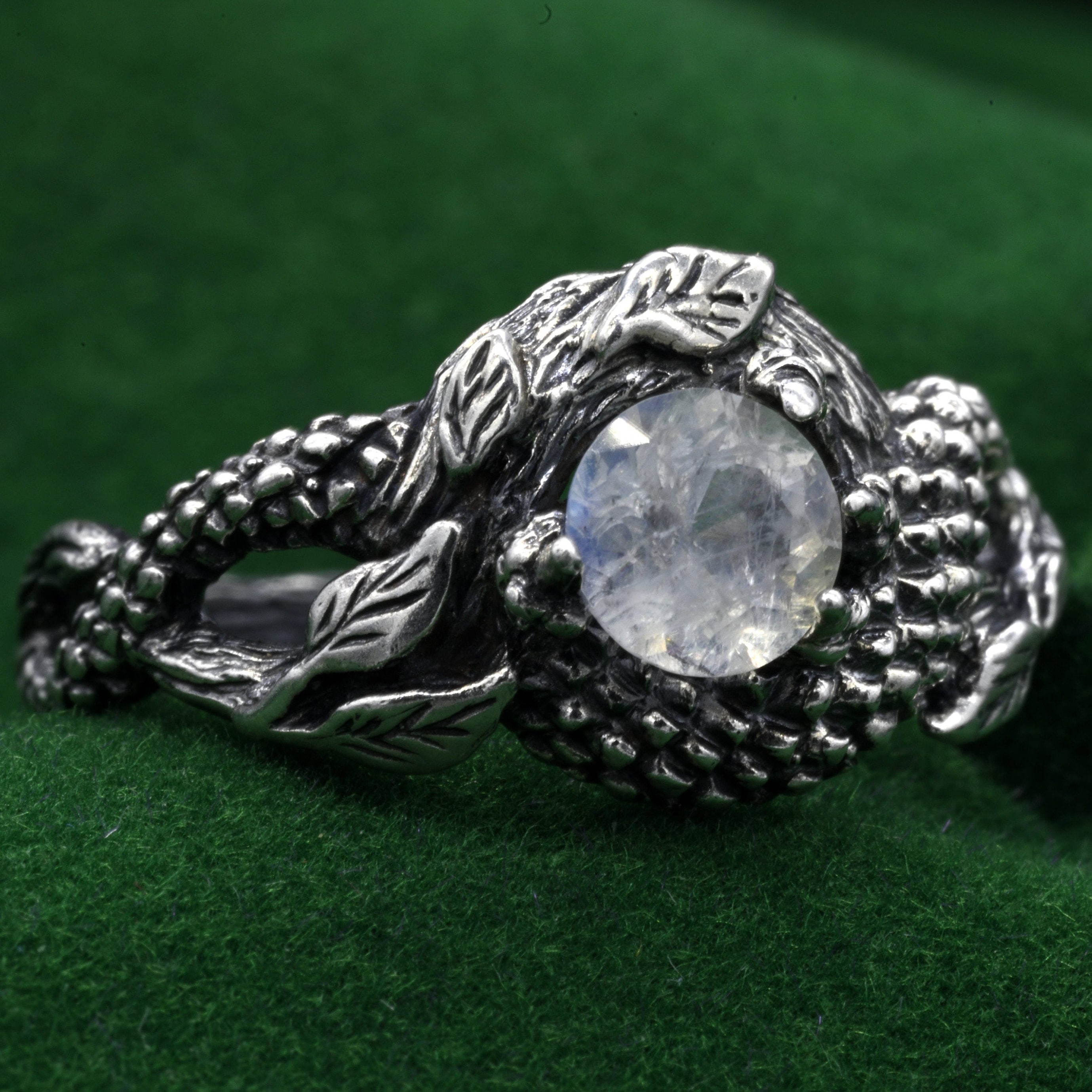 Scale of the Dragon Ring Dragon Scale Silver Ring Silver - Etsy