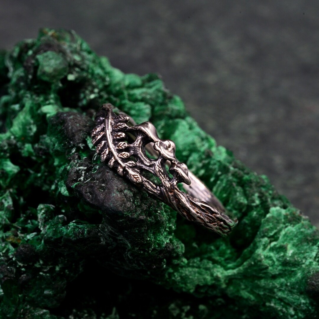 Unisex Gothic Wedding Band Witchy Elegance: Statement Ring - Etsy