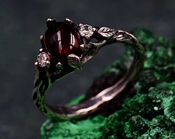 Enchant Forest Wedding Band With Olive Branch and Leaf for Woman ...