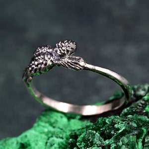 Handcrafted Pine Cone Ring - Elegant Sterling Silver Nature-inspired ...
