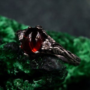 Vintage Fairycore Silver Band - Enchanted Forest Mystical Ring, Unique ...