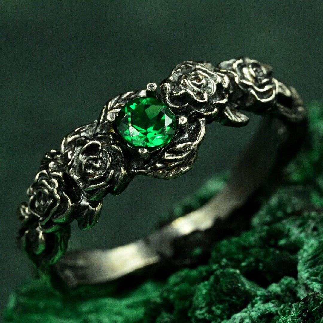 Silver Rose Bouquet Ring Roses in Bloom Silver Ring Delicate - Etsy
