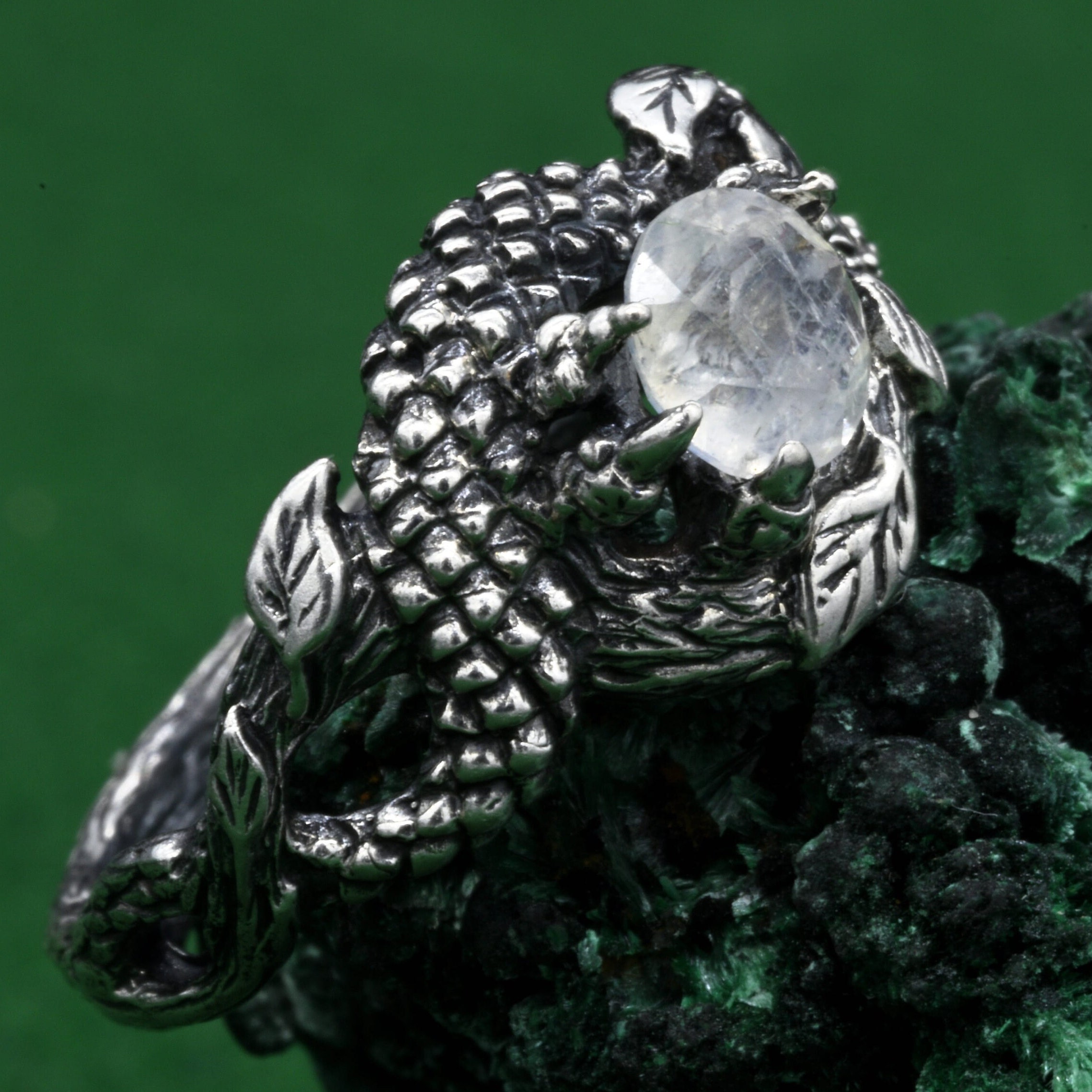 Scale of the Dragon Ring Dragon Scale Silver Ring Silver - Etsy