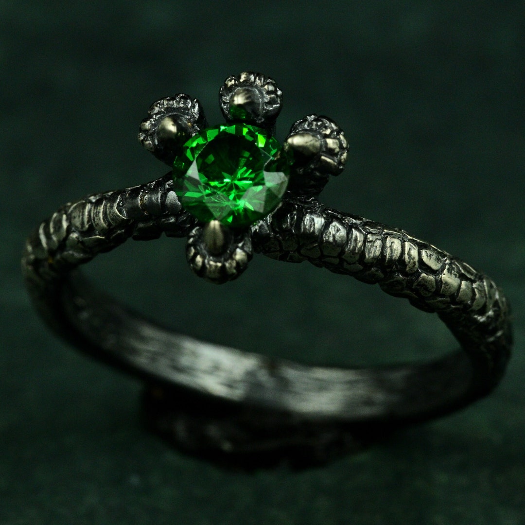 Mystical Dragon Talon Ring, One-of-a-kind Dragon Claw Ring, Silver ...