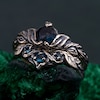 Vintage Fairycore Silver Band - Enchanted Forest Mystical Ring, Unique ...