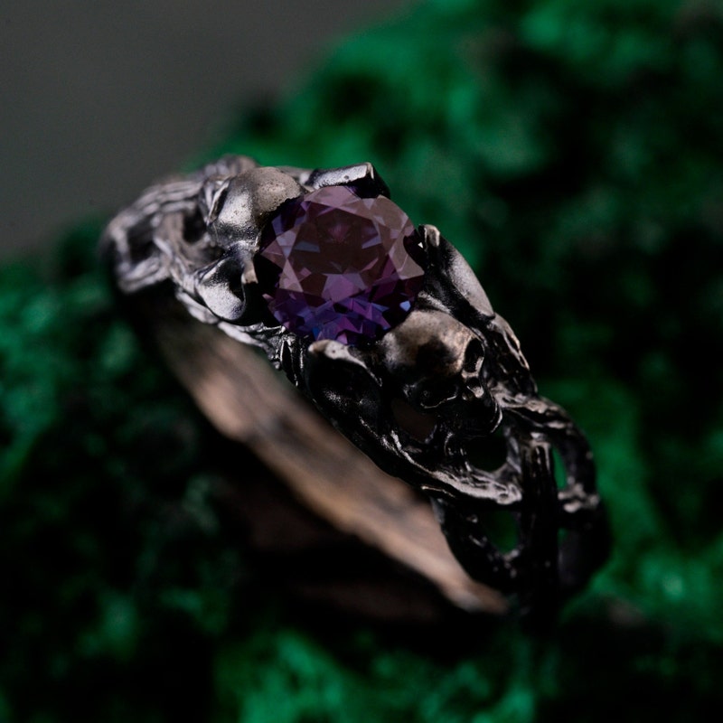 Gothic Engagement Ring - Etsy