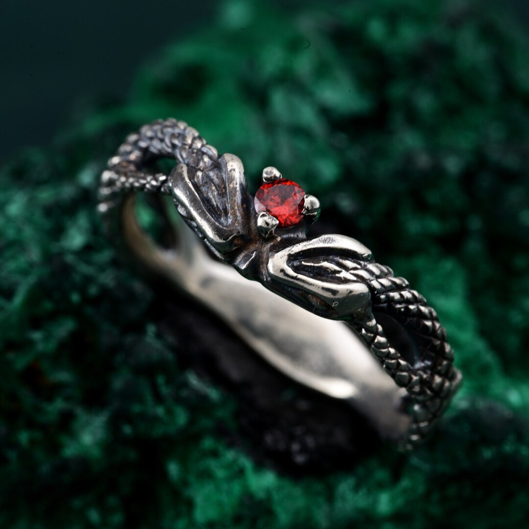 Serpentine Embrace Ring, Twisted Serpent Band, Entwined Snake Ring ...