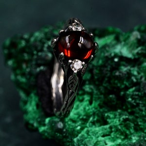 Vintage Fairycore Silver Band - Enchanted Forest Mystical Ring, Unique ...