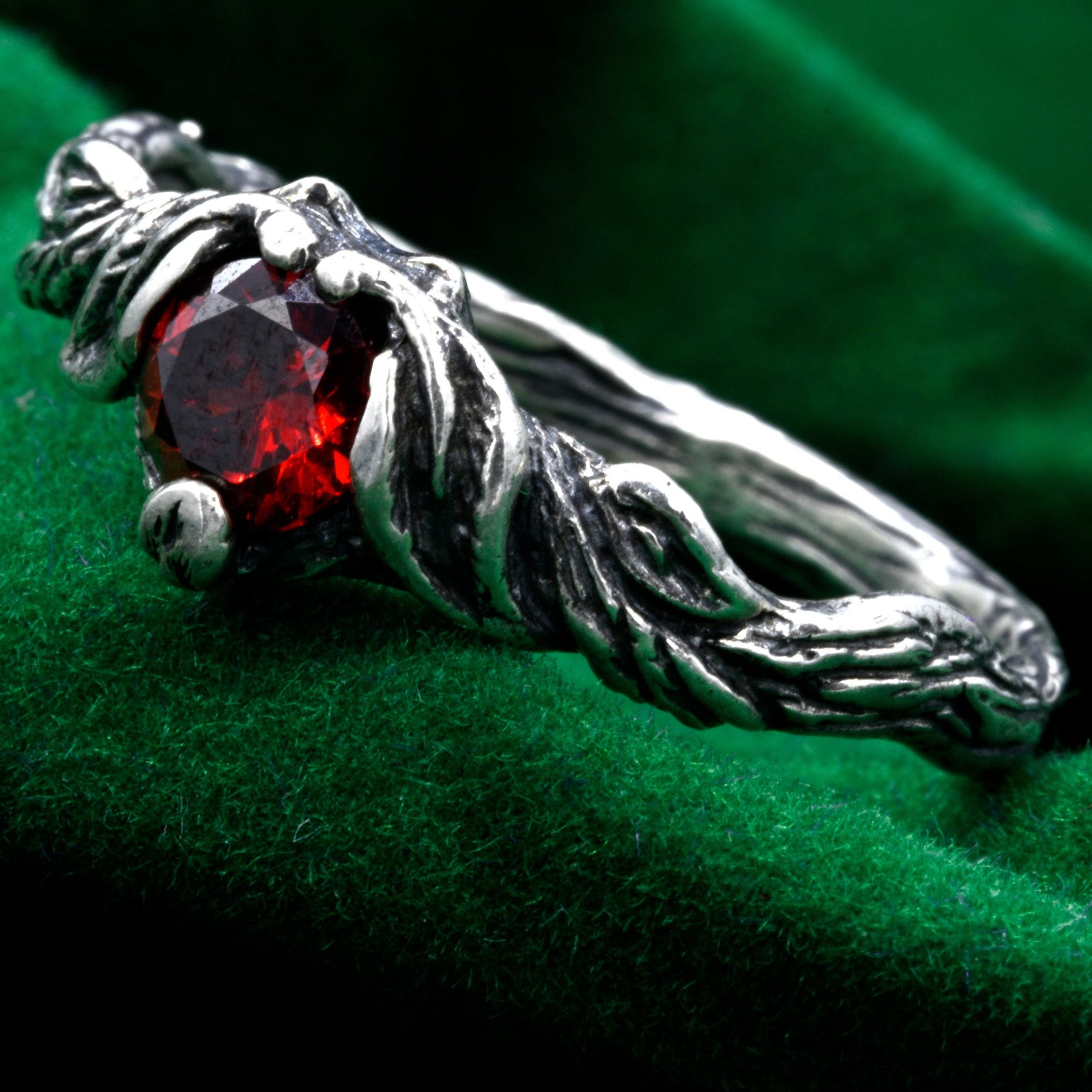 Enchanted Forest Engagement Ring Woodland Promise Ring - Etsy