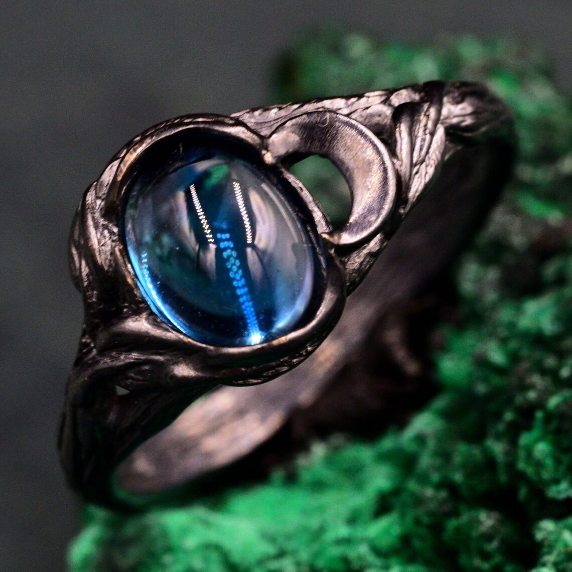 Moonlit Magic With Topaz in Sterling Silver — Personalized Engraved - Etsy