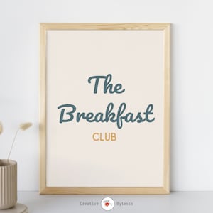 The Breakfast Club Printable DIGITAL PRINTABLE Retro Character Mascot ...