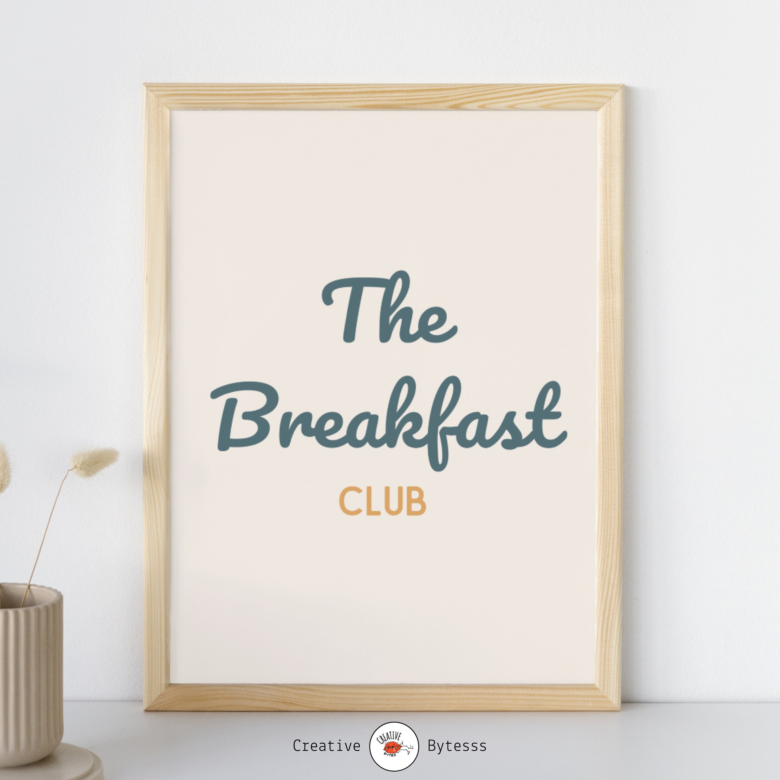 The Breakfast Club Printable DIGITAL PRINTABLE Retro Character Mascot ...