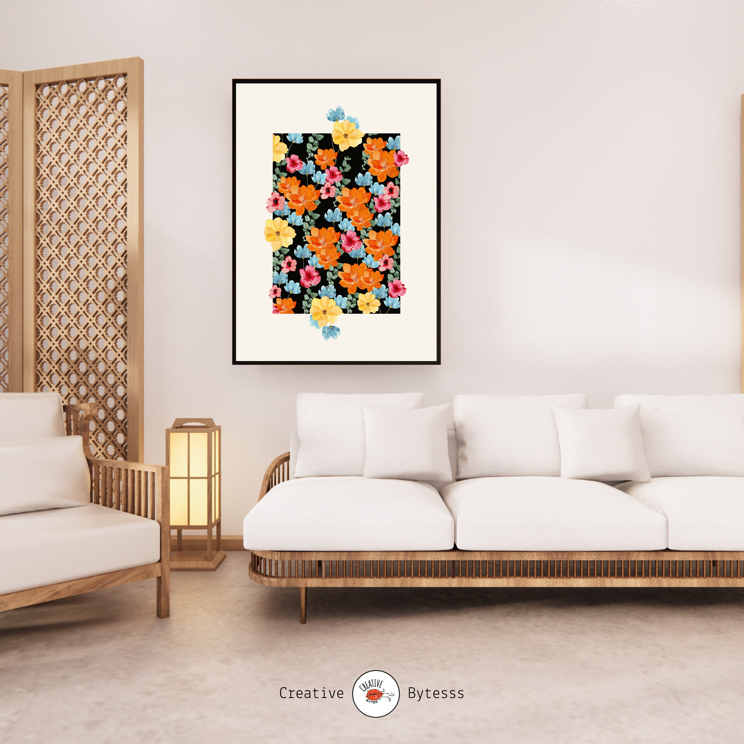 Flower Escape Printable Poster Nature Wall Decor Wild Flower - Etsy