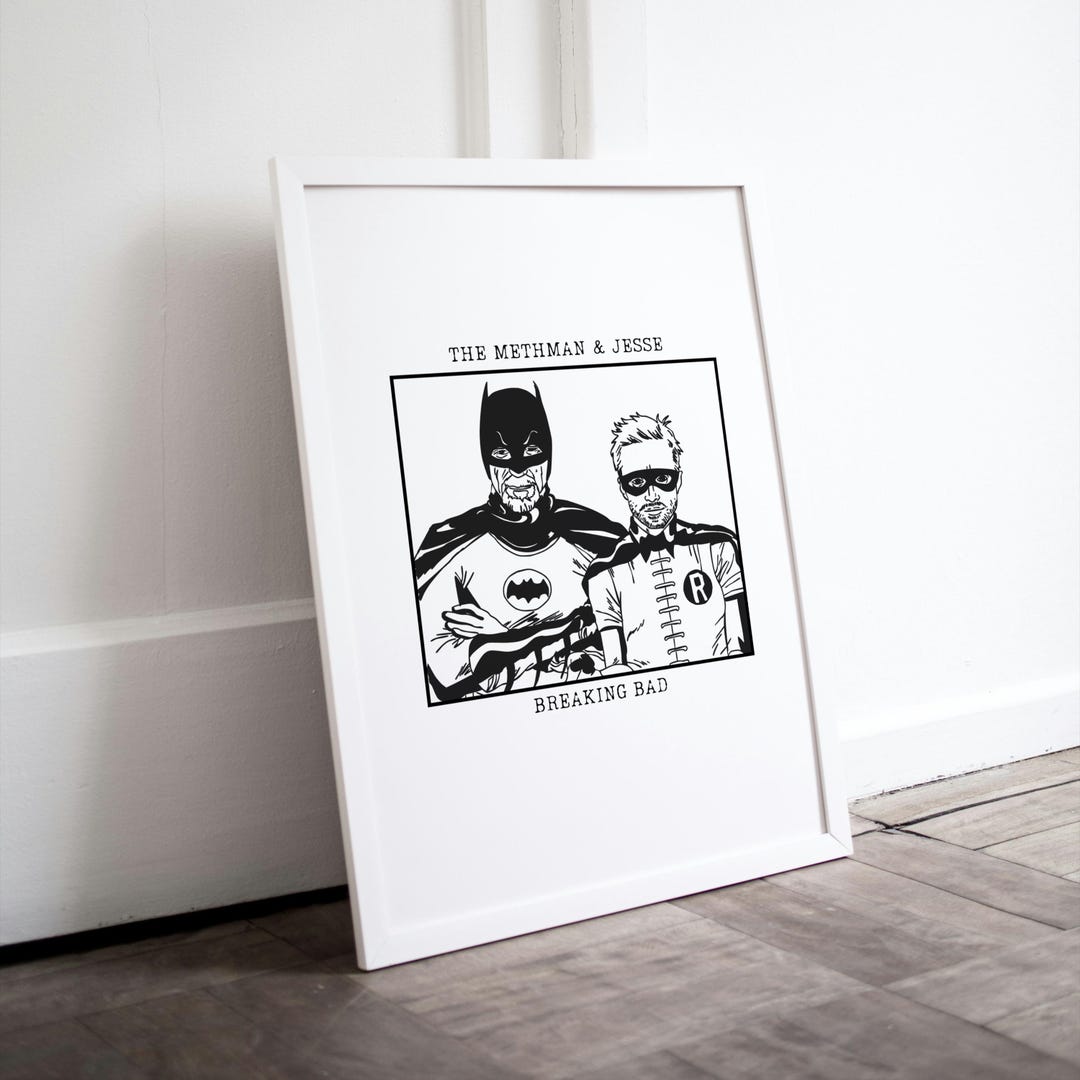 The Methman & Jess Poster Breaking Bad Art TV Show Wall Art Walter ...