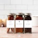 Minimalist Herbs and Spice Labels, Spice Jar Labels Template, Modern ...