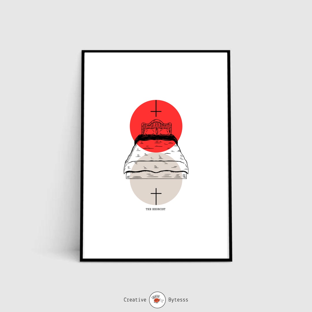 The Exorcist Movie Poster, Horror Movie Printable Posters, Digital Art ...