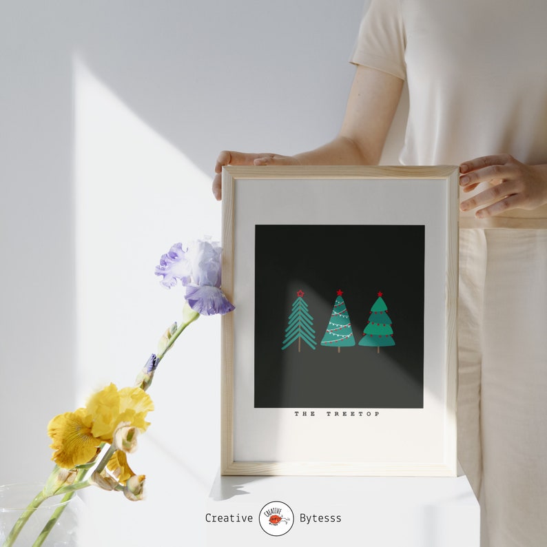 Minimal Christmas Bundle Printable Home Decor, Festive Neutral ...