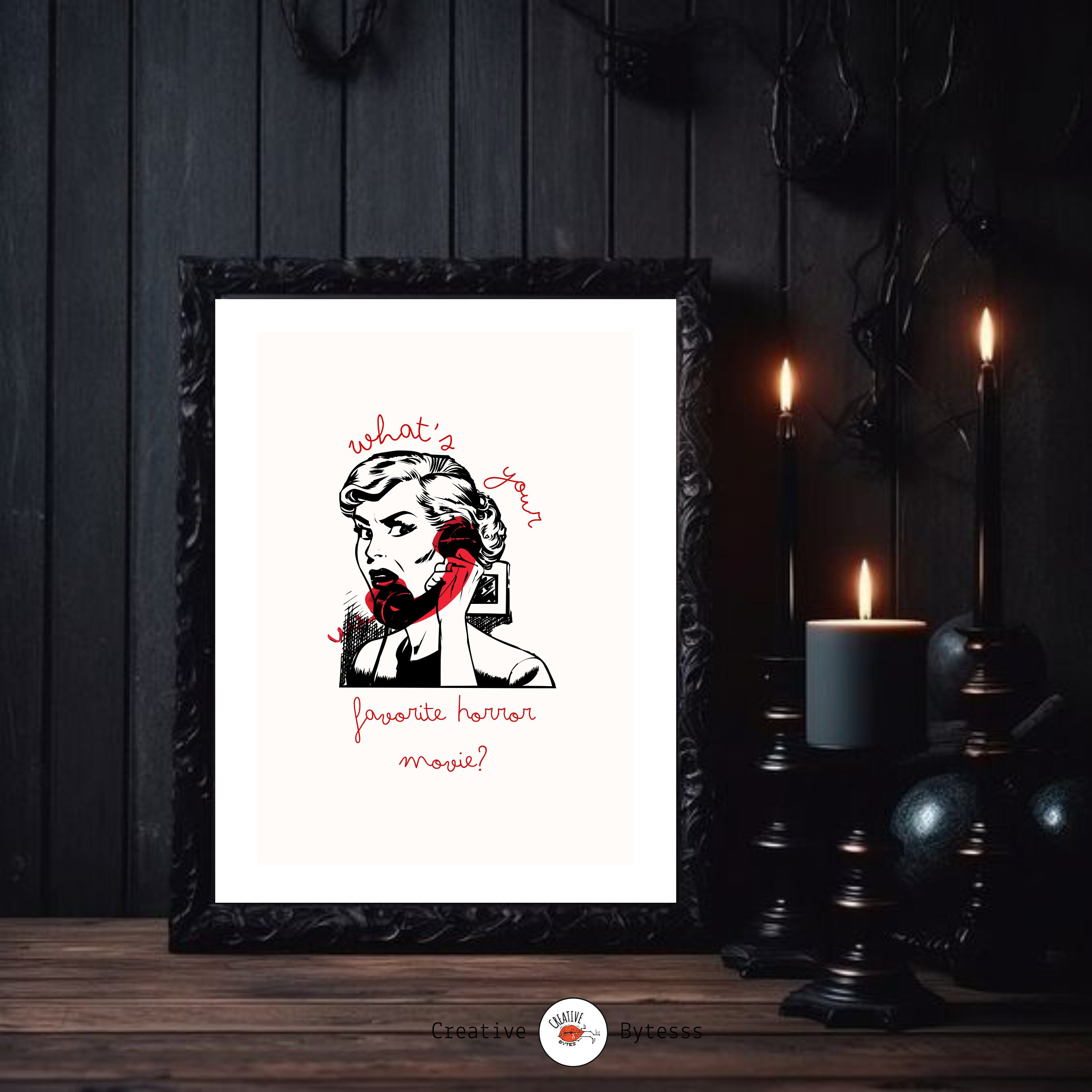 Inspired Horror Movie Printable Posters Digital Art Print - Etsy
