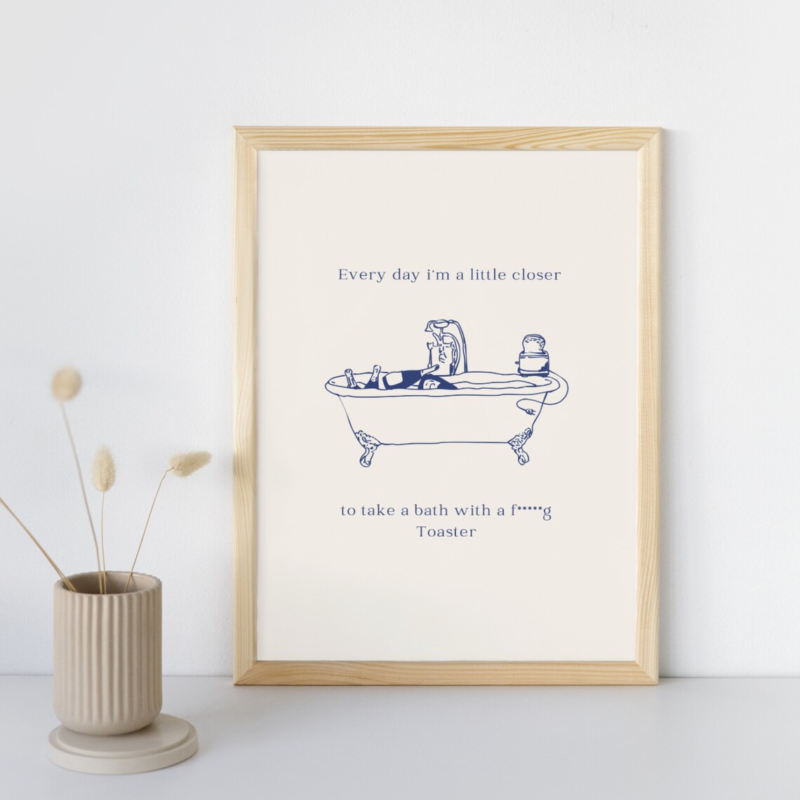 Toaster Bathtub PNG File, Cute Funny Printable Poster, Design for ...