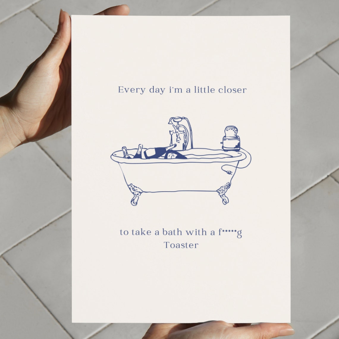 Toaster Bathtub PNG File, Cute Funny Printable Poster, Design for ...