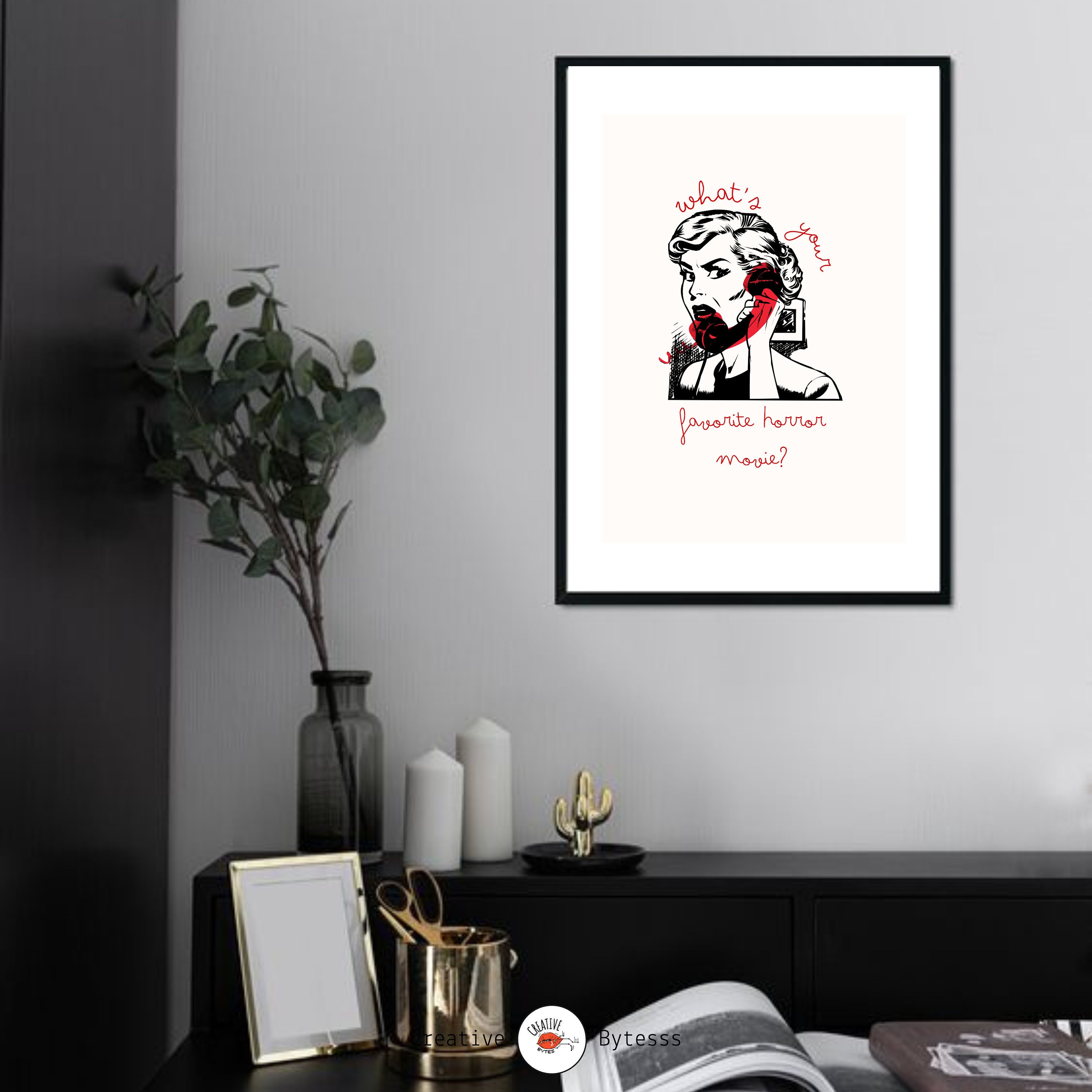 Inspired Horror Movie Printable Posters Digital Art Print - Etsy