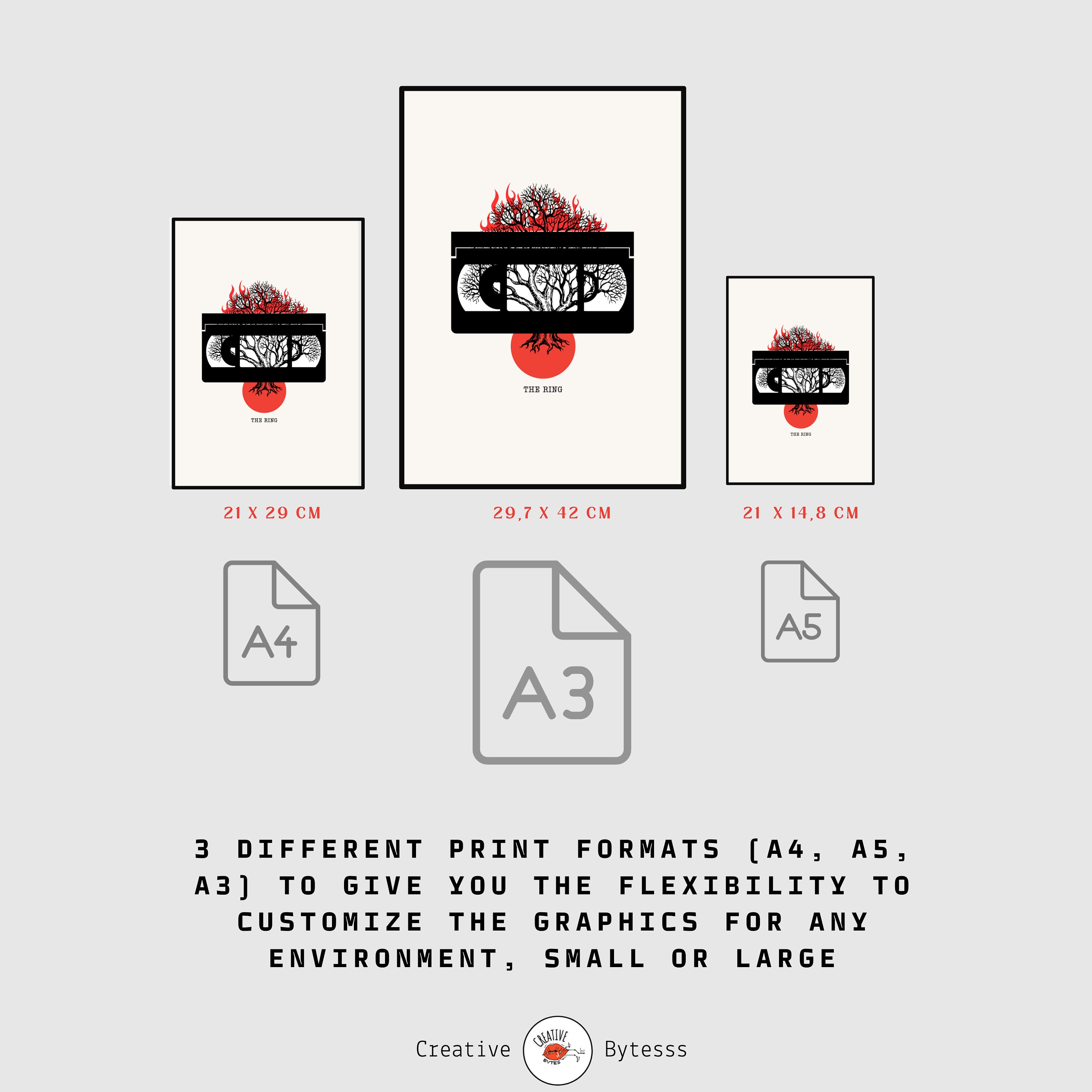 Inspired Horror Movie Printable Posters Digital Art Print - Etsy