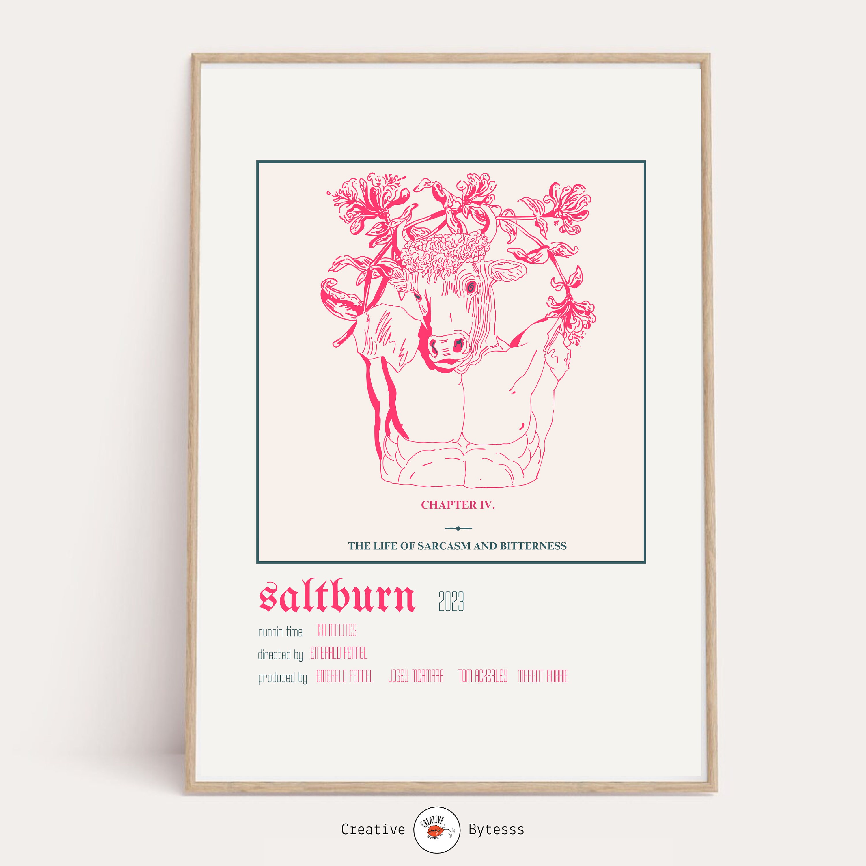 Saltburn Inspired Movie Art Print, Instant Download Digital Poster ...