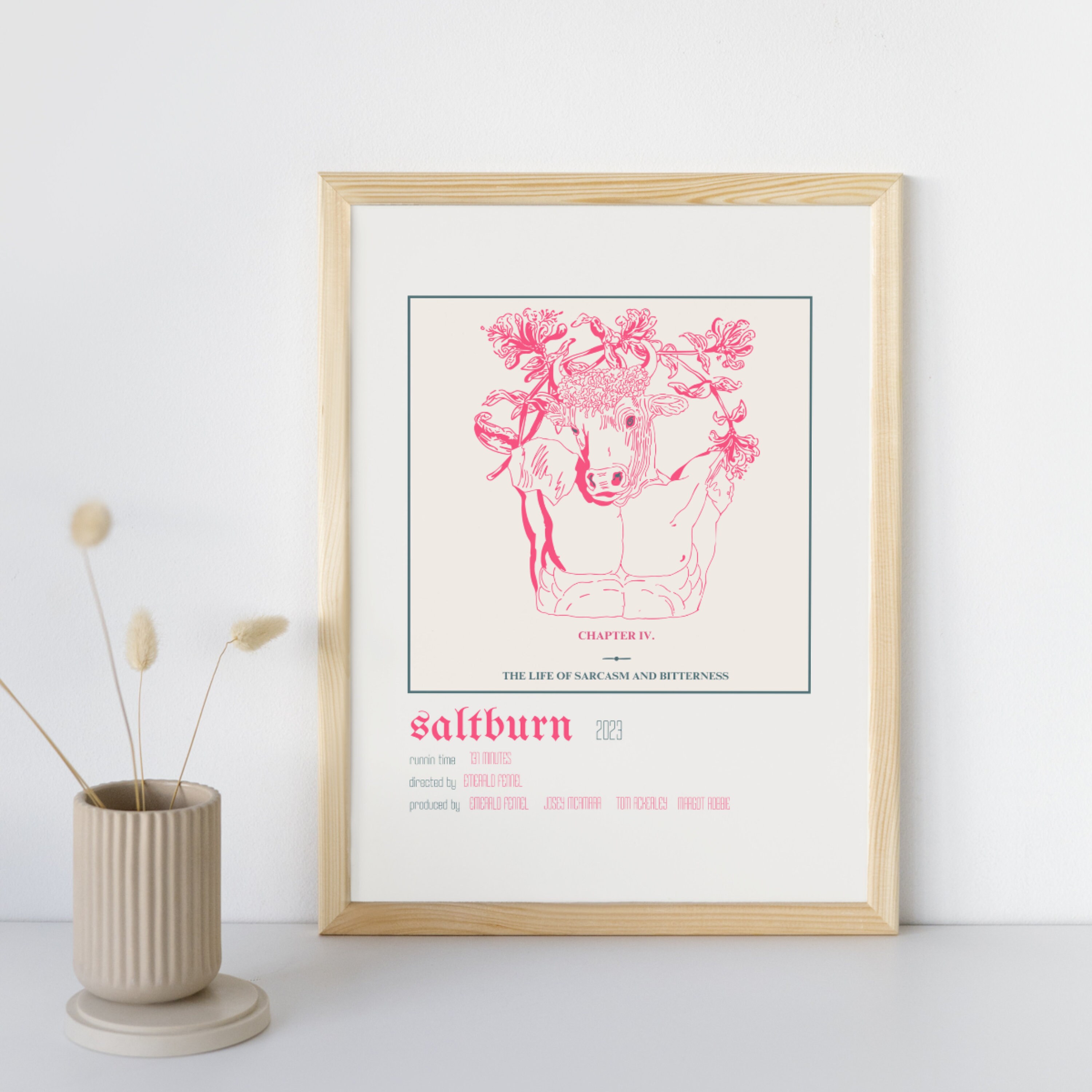 Saltburn Inspired Movie Art Print, Instant Download Digital Poster ...