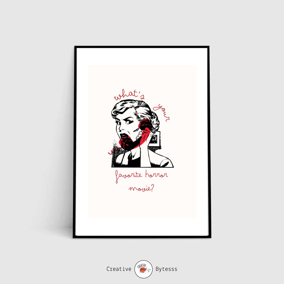 Inspired Horror Movie Printable Posters, Digital Art Print, Minimalist ...
