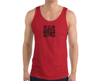 Qr Code Tank Top - Etsy