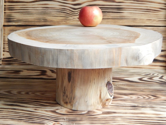 13 Large Cake Stand Rustic Cake Stand Wood Cake Stand - Etsy